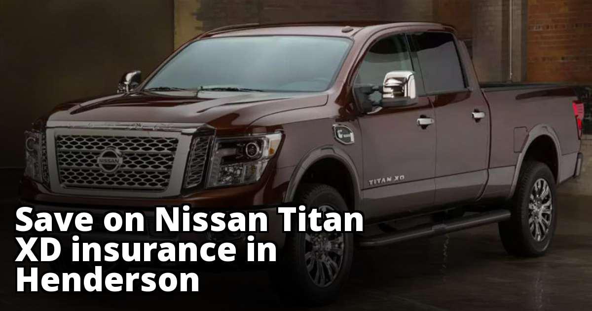 Nissan Titan XD Insurance Rate Quotes in Henderson, NV